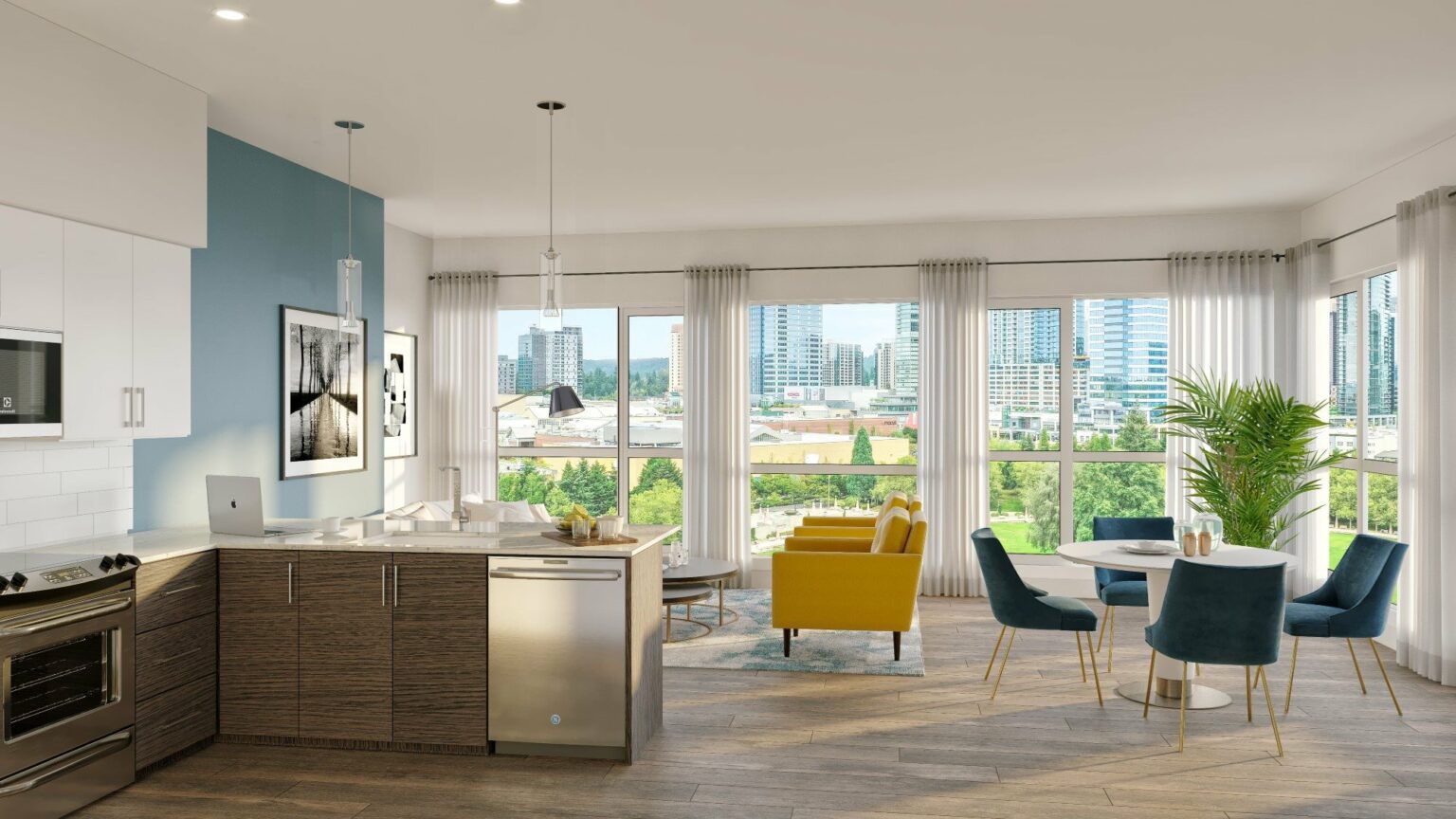 BLU Apartments Under Construction Across from Bellevue Park, Slated to ...