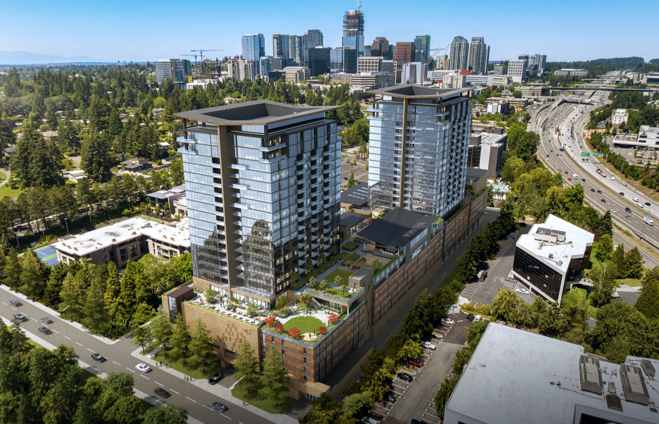New Renderings Emerge of Bellevue Club’s Two-Tower Residential Project ...
